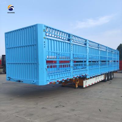 China 3 Axle 50 Tons Fence Semi Trailer For Vegetable And Livestock With High Load Capacity for sale