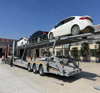 China Tuck Trailer Wosheng 2/3 Axles 6-10 units Car Carrier Semi Trailer for Car Transport for sale