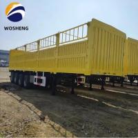 China 3 Axle 50 Tons Fence Semi Trailer For Vegetable And Livestock With High Load Capacity for sale