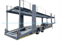 China Steel 2/3 Axle 8 Position Car Carrier Semi Trailer with -Produced Air Drum Brake System for sale