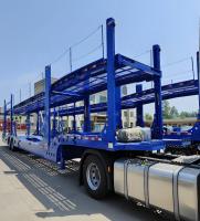 China Steel 2/3 Axle 8 Position Car Carrier Semi Trailer with -Produced Air Drum Brake System for sale