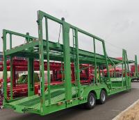 China Steel 2/3 Axle 8 Position Car Carrier Semi Trailer with -Produced Air Drum Brake System for sale
