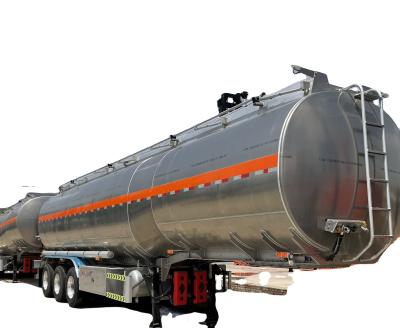 China Discounted 3 Axle 4 Axle 36000-50000 Liters Fuel Oil Tank Semi Trailer from Wosheng for sale
