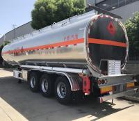 China Standard Axle Transport Fuel Oil Customization 3 Axles Aluminum Alloy Tank Semi Trailer for sale