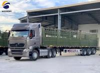 China 50T Capacity 3 Axle 12.4m Side Wall Fence Semi Trailer Customizable and Classic Type for sale