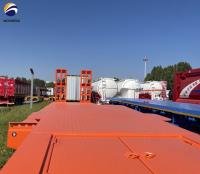 China Lowbed Semi Trailer 60-100 Ton 4 Axle for Heavy Duty Truck and Trailer Transportation for sale