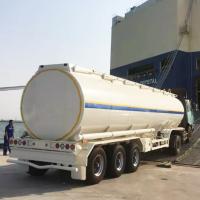 China 3 Axles Aluminum Alloy Cement Pneumatic Tank Semi Trailer Fuel Tank Truck Trailers for sale