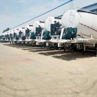 China 3 Axles Aluminum Alloy Cement Pneumatic Tank Semi Trailer Fuel Tank Truck Trailers for sale