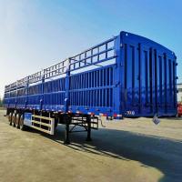 China Best 40-80 Ton Steel Materials Fence Truck Trailer for Transporting Animals and Cargo for sale