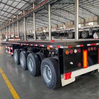 China Beam Q345b Semi-Trailer for Transport of 50-70tons Cargo 12500x2500x1600-3100mm for sale