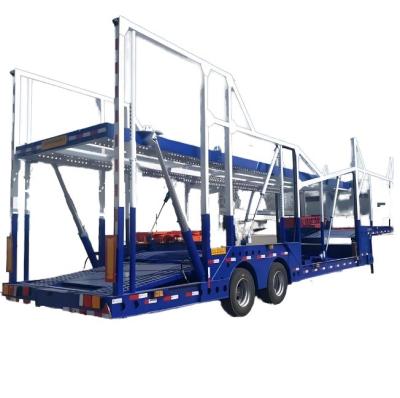 China Customizable 2/3 Axles 16690 x 2700 x 3000mm Auto Transport Double Floor Semi Trailer for sale