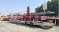 China Customizable 2/3 Axles 16690 x 2700 x 3000mm Auto Transport Double Floor Semi Trailer for sale