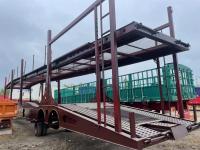 China Customizable 2/3 Axles 16690 x 2700 x 3000mm Auto Transport Double Floor Semi Trailer for sale