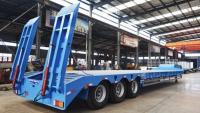 China Customized 3/4 Axles Low Bed Semi Trailer for Container Transportation for sale