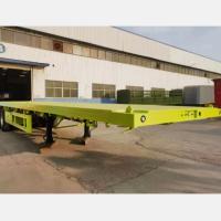 China 50ft 53ft Flatbed Semi-Trailer 3 Axle Steel Flatbed Trailers for on Truck Trailer for sale