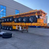 China 50ft 53ft Flatbed Semi-Trailer 3 Axle Steel Flatbed Trailers for on Truck Trailer for sale