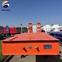 China Hydraulic Lift 4 Axle 80T Detachable Gooseneck Lowbed Semi Trailer 16000x3000x1100mm for sale
