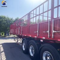 China Livestock Transport Trailer 40FT 3 Axle Warehouse Fence Semi Trailer for Africa Market for sale