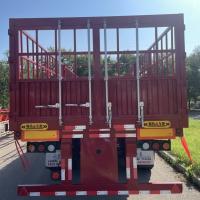 China Livestock Transport Trailer 40FT 3 Axle Warehouse Fence Semi Trailer for Africa Market for sale