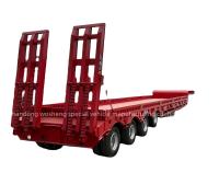China Dual Line Brake System 40T-100T Steel Container Trailer for Heavy Duty Transportation for sale