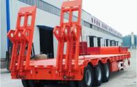 China Dual Line Brake System 40T-100T Steel Container Trailer for Heavy Duty Transportation for sale