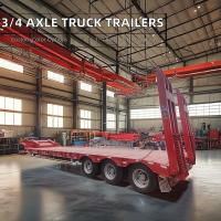 China Dual Line Brake System 40T-100T Steel Container Trailer for Heavy Duty Transportation for sale
