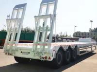 China 13-18m x 2.5-3m x 3.3m Truck Trailer 60-100 Tons 3 Axles Gooseneck LowBed Semi Trailer for sale