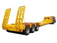 China Main Beam Q345B / T700 Steel 40 Ton Lowbed Trailer for Heavy Duty Cargo for sale