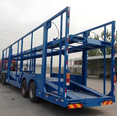 China 8 Position Car Carrier Semi Trailer 2 Axle 3 Axle Suitable for Customers Optional for sale