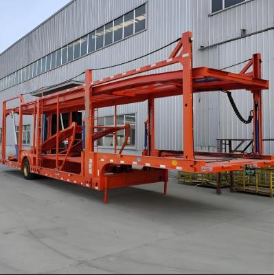China 2 Axle Double Deck Vehicle Car Carrier Semi Trailer for Car Transportation 12R22.5 Tires for sale
