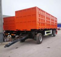 China 40-100 tons Drawbar Towing Dolly Full Truck Trailer With Side Wall Stake for Heavy Loads for sale