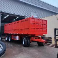 China 40-100 tons Drawbar Towing Dolly Full Truck Trailer With Side Wall Stake for Heavy Loads for sale