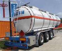 China Stainless Steel Aluminum Alloy Tank Trailer Max Payload 30000 kg for Liquid Transport for sale