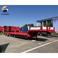 China FUWA/JOST/WOSHENG Landing Gear 50ton 60ton Hydraulic Gooseneck Lowboy Semi Trailer for sale