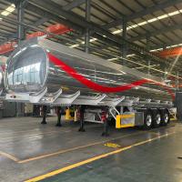 China Standard 28 Ton Landing Gear 3 Axles 25-60 CBM Aluminum Alloy Fuel Tank Semi-Trailer for sale