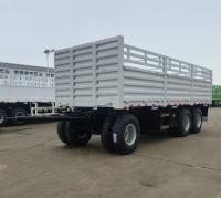 China 3 Axle Drawbar Towing Dolly Full Truck Trailer With Fence Stake Customer's Request for sale