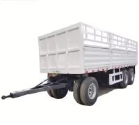 China 3 Axle Drawbar Towing Dolly Full Truck Trailer With Fence Stake Customer's Request for sale