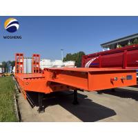 China 30-150tons Truck Trailer Semi-Trailer Low Bed Lowboy Semi Trailer for Heavy Duty Equipment for sale