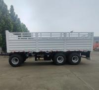 China 3 Axle Drawbar Towing Dolly Full Truck Trailer With Fence Stake Customer's Request for sale