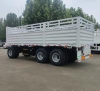 China 3 Axle Drawbar Towing Dolly Full Truck Trailer With Fence Stake Customer's Request for sale