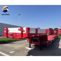 China 30-150tons Truck Trailer Semi-Trailer Low Bed Lowboy Semi Trailer for Heavy Duty Equipment for sale