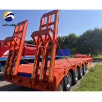 China 9.0-22.5 Rim 3 Axle 60T Lowbed Truck Semi Trailer for Heavy-Duty  Equipment for sale