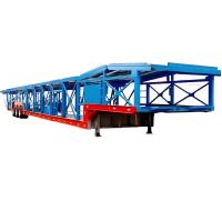 China 35 Tons Max Payload Double Deck Floor Semi Trailer for Multi 6-10 Cars Vehicle Carrier for sale