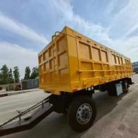 China 500mm Height Q345 Carbon Steel Drawbar Towing Dolly Full Trailer for 40-100 Tons Load for sale