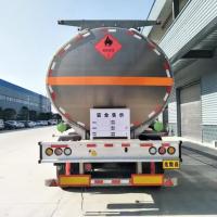 China Standard Axle Tri Axle Stainless Steel Tanker Trailer for Fuel Diesel Crude Transport for sale