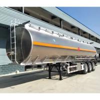China Standard Axle Tri Axle Stainless Steel Tanker Trailer for Fuel Diesel Crude Transport for sale