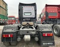China Steel Sinotruk Used 6x4 Left Hand Drive Howo 371 375 Tractor Truck Diesel Manual Fuel Weichai Engine for sale