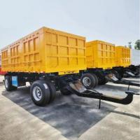 China Truck Trailer 2 Axle Hydraulic Full Tipper Trailer for Sand Coal Mining Transportation for sale