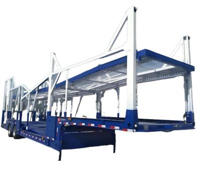 China OTTC 60T 2/3 Axle Double Deck Car and SUV Vehicle Transport Car Carrier Truck Semi Trailer for sale