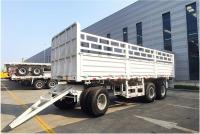 China Full Trailer Truck with Grain Function Fence Cargo Semi Truck Trailer for sale